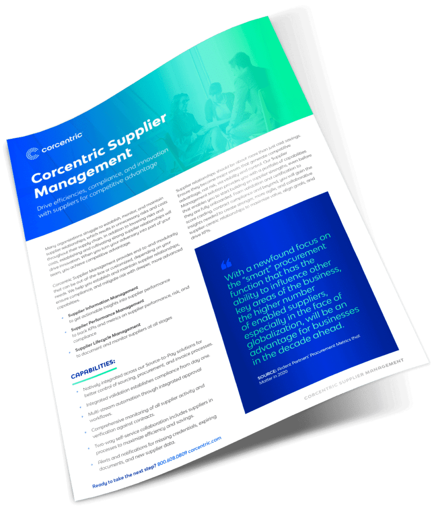 Supplier Management Software Platform | Corcentric